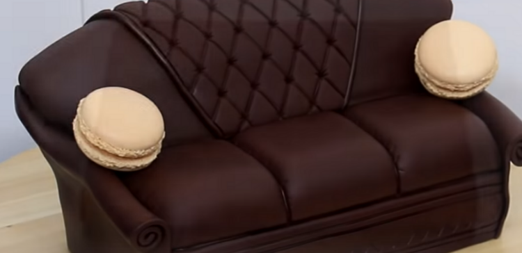 Learn How to Make a Chocolate Sofa Cake