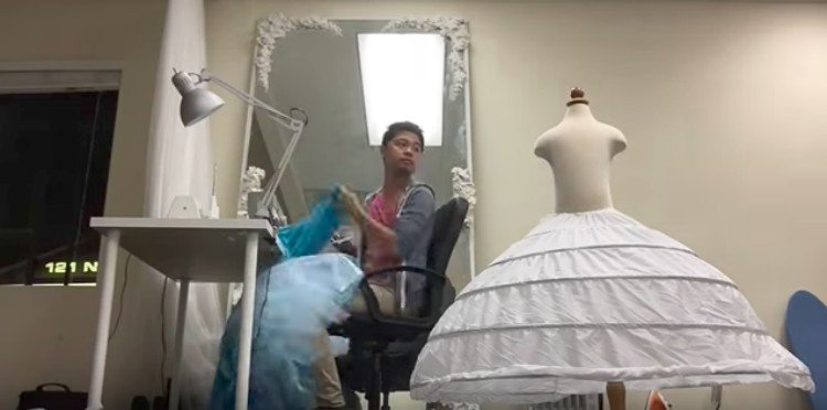 Dad Creates Dresses That Transform When They’re Spun Around